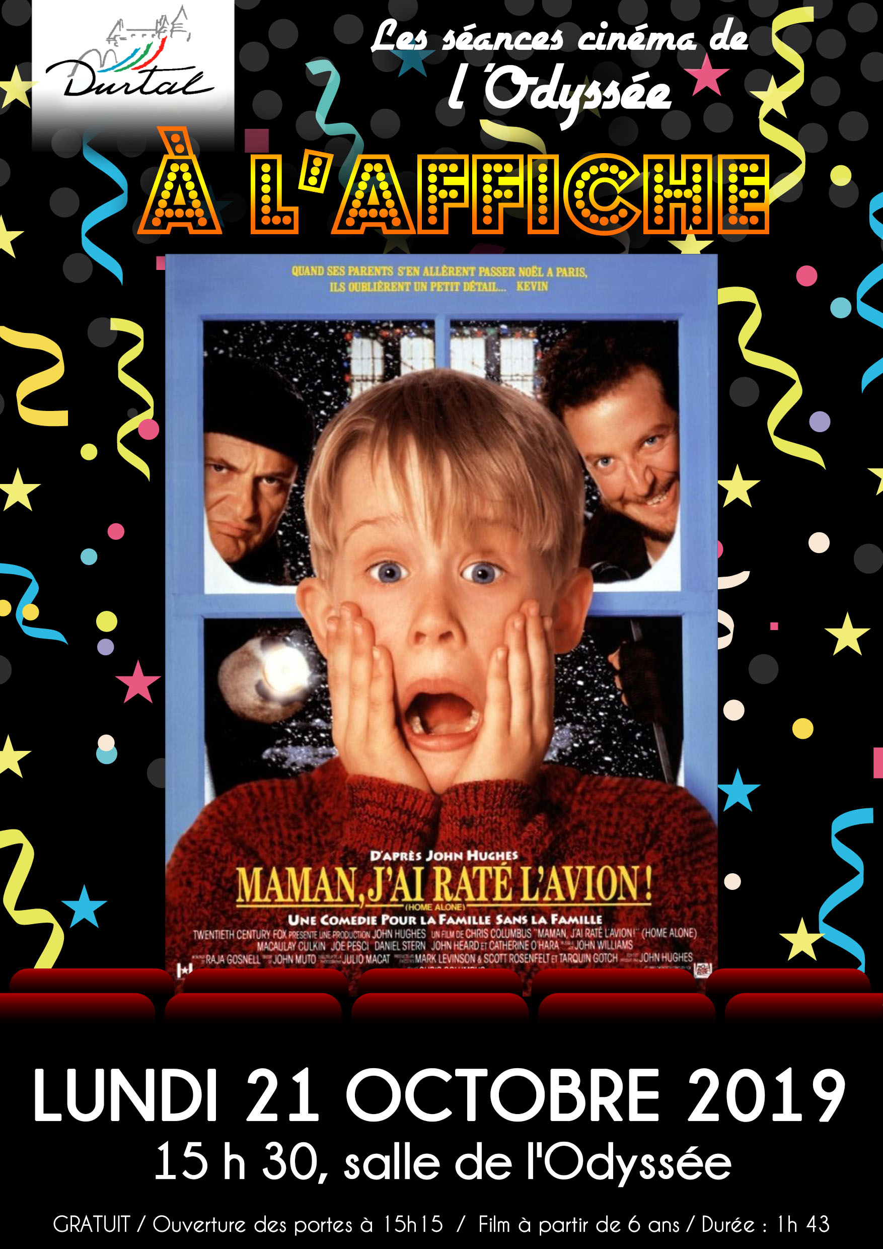 Cinéma jeunesse: Maman j'ai raté l'avion ! - Site de la commune de Durtal